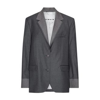 Remain Farbblock Blazer - - Jackets - Damen - Grau - XS