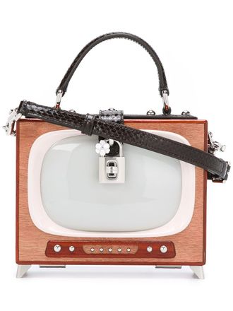 Dolce & Gabbana TV Dolce box tote - Marron