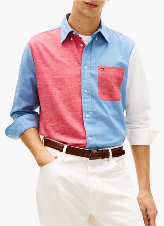 Tommy Hilfiger Chemise droite &agrave; col classique en coton