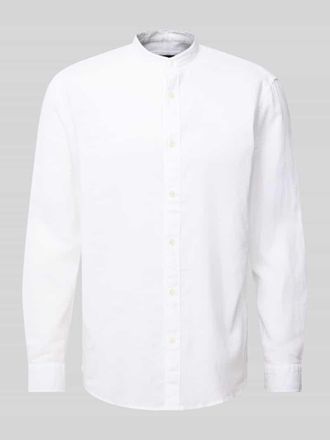 Mc Neal Regular Fit Freizeithemd aus Leinen-Baumwoll-Mix