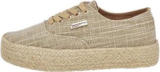 Les Tropeziennes LES TROPEZIENNES PAR M. BELARBI Femme Cosmic Chaussures Detente Tennis Lacet, Beige-Or, 39 EU