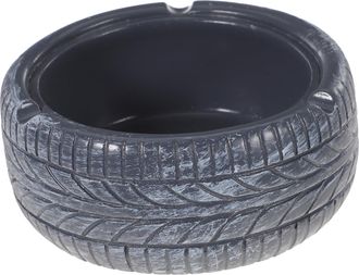 Garneck Vintage Aschenbecher Reifen Aus Harz Kompakt Tragbar F&uuml;r Zuhause B&uuml;ro Tischaschenbecher Rauchersicheres Dekor