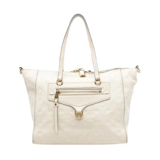 Louis Vuitton Sac cabas en cuir pr&eacute;-poss&eacute;d&eacute; - Femme - Pre-owned - Beige - Taille: ONE Size
