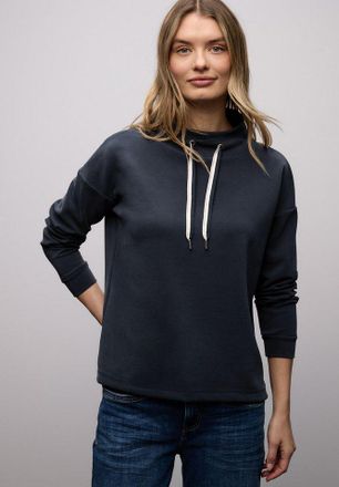 Street One Langarmshirt mit Kordelzug und Schleife