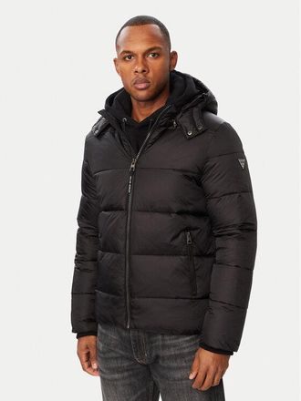 Guess Winterjacke M6BL42 W4154 Schwarz Regular Fit