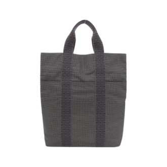 Herm&egrave;s Pre-owned Vintage Canvas Tote Bag - - Pre-owned - Damen - Grau - ONE SIZE