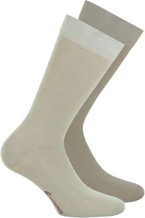 Eminence Chaussettes mi-hautes Fil dEcosse homme Fait en France Taille : 41/42 - Couleur : Beige