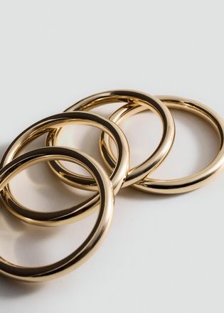 Mango Set bracelets combin&eacute;s or - Femme - Taille unique - MANGO