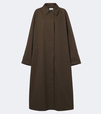 The Row Manteau Iza en gabardine de coton