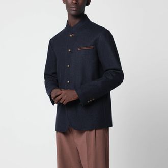 Schneiders Otto blaue Jacke aus Schurwolle