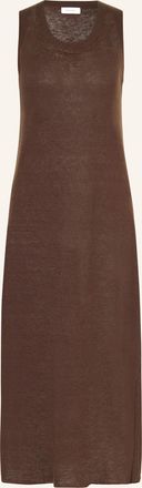 Darling Harbour Darling Harbour Strickkleid Aus Leinen braun