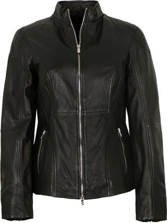Jilani Lederjacke Zinnia Jilani - Damen Lederjacke Lammnappa schwarz