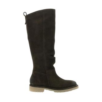 Caf&egrave;noir Botte en Daim avec Pliss&eacute;s - Femme - Chaussures - Brun - Taille: 39 EU