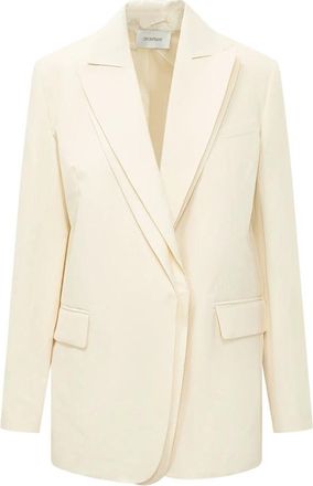 Sportmax Femme, Vestes, Jaune, Taille: 36 FR Blazer Boutonn&eacute;