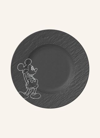 Villeroy & Boch Fr&uuml;hst&uuml;cks-/Dessertteller Manufacture Rock - Mickey Mouse schwarz