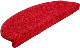 vidaXL Stufenmatten 10 Stk. 65x21x4 cm Rot Halbrund Gro&szlig; Vidaxl