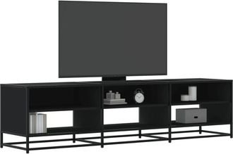 vidaXL TV-Schrank Schwarz 180x40x46 cm Holzwerkstoff - Vidaxl