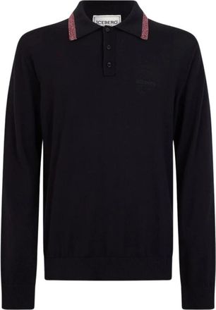 Iceberg Polo-Shirt Pullover - - Knitwear - Herren - Blau - L