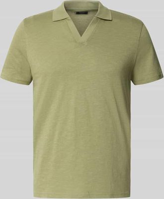 Mc Neal Slim Fit Poloshirt mit V-Ausschnitt