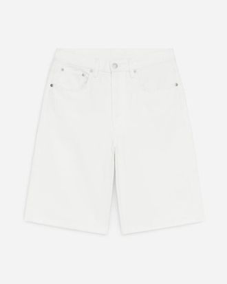 Arket Lange Jeansshorts -Wei&szlig;