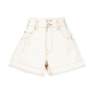 Ulla Johnson Wei&szlig;e Baumwoll-Casual-Shorts - - Shorts - Damen - Wei&szlig; - W24