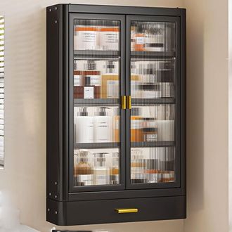 Generic Mehrzweckschrank Werkstatt Metallschrank Tragkraft: 25 Kg H&ouml;henverstellbare Regalb&ouml;den Magnetische, Halbtransparente Doppelt&uuml;r Werkzeugschrank Mit Sch