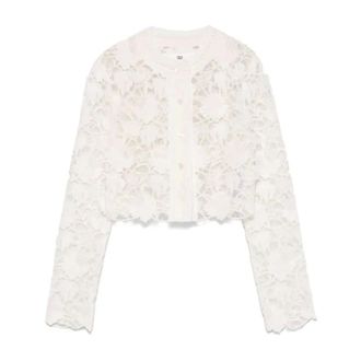 Ermanno Scervino Damen, Strickwaren, Wei&szlig;, SGr&ouml;&szlig;e