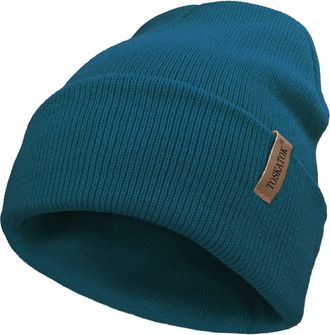 TOSKATOK Unisex Damen Soft Feel aufdrehen oder Slouch Strickm&uuml;tze Hut warme Winter Wollm&uuml;tze