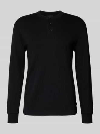 A|X Armani Exchange Sweatshirt mit gerippten Abschl&uuml;ssen