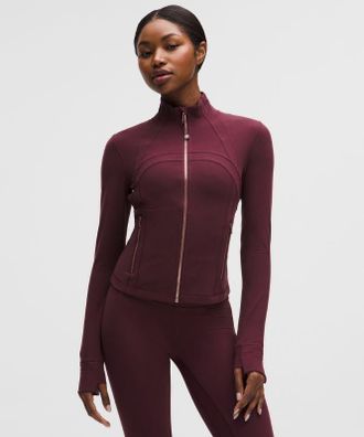 lululemon Veste courte Define Nulu pour Femmes - Burgundy/Gold - Taille 10