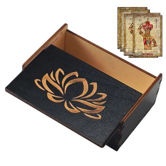 Generico Brief-Organizer mit 20 cm, Vintage-Schmuckk&auml;stchen, Schmuckst&auml;nder mit Schiebedeckel, elegantes Etui f&uuml;r Briefe zur Aufbewahrung