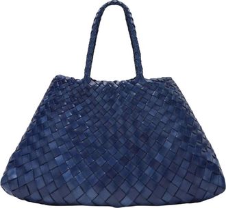 Dragon Diffusion Femme, Sacs, Bleu, Taille: ONE Size Borsa a spalla in pelle intrecciata
