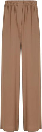 Federica Tosi Femme, Pantalons, Brun, Taille: 34 FR Pantalone Fluido Crepe de Chine