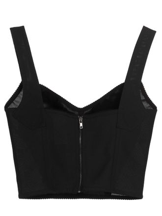 Dolce & Gabbana Womens Black Polyamide Tank Tops