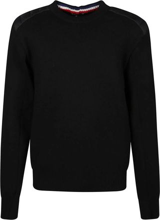 Moncler Homme, Pulls, Noir, Taille: M Tricot Padded Sweater