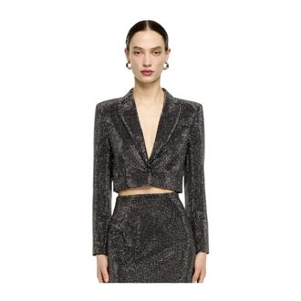 Roland Mouret Schwarze Kristallverzierte Kurze Jacke - - Jackets - Damen - Schwarzk - XS
