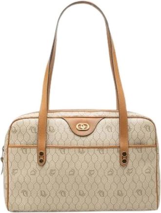 Dior Sac bandouli&egrave;re en toile Pre-owned - Femme - Pre-owned - Beige - Taille: ONE Size