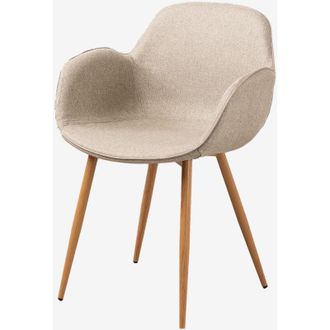 Sklum Sklum - Pack de 2 chaises de salle à manger rembourrées et en fer Fargo