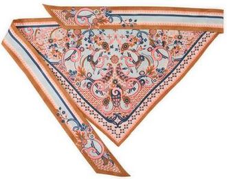Zimmermann Foulard imprim&eacute; &agrave; motif en soie