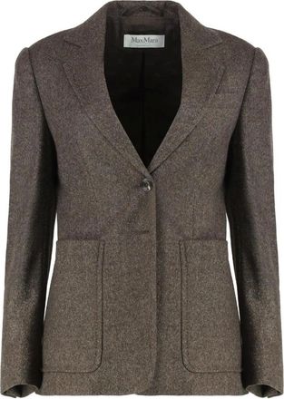 Max Mara Femme, Vestes, Brun, Taille: 38 FR Blazer Crois&eacute;