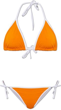 Maison Margiela Femme, Maillots de bain, Orange, Taille: 38 FR Bikini &agrave; Bordure Contrast&eacute;e