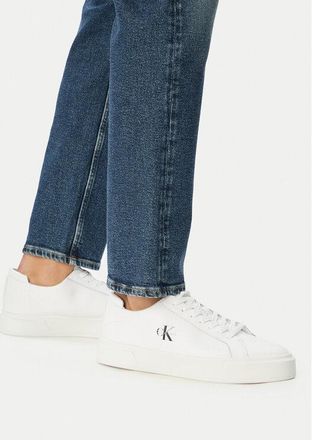 Calvin Klein Sneakers Basket Cupsole Laceup Lth Ml YM0YM01460 Wei&szlig;