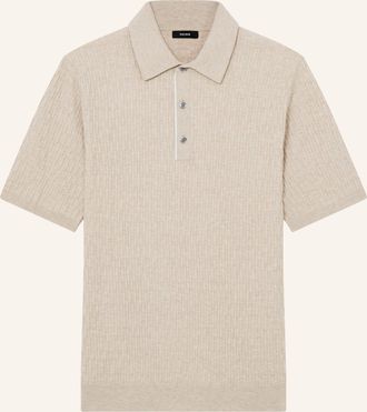 Reiss Reiss Strick-Poloshirt Era braun