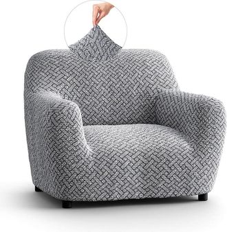 Paulato by GA.I.CO. Paulato - Sesselbezug Strech, Sessel Überzug, Sofabezug 1 Sitzer, Mikrofasergewebe, WavyTech-Technologie und Oeko-TEX-Zertifizierung - Kollektion Fant