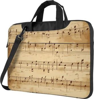 Generic Sac de protection vintage pour ordinateur portable de 15,6, avec bandouli&egrave;re, r&eacute;sistant aux chocs, pour homme et femme, multicolore, 15.6 inch