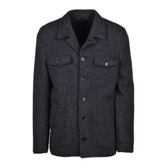 Dolce & Gabbana Homme, Vestes, Noir, Taille: M Veste en Laine &agrave; Boutons
