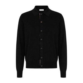 Burberry Homme, Pulls, Noir, Taille: S Cardigan en laine