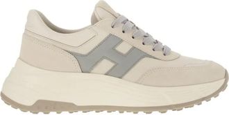 Hogan Low-Top Sneaker - Hi-Fi Trainers With Side H - Gr. 40 (EU) - in Beige - f&uuml;r Damen