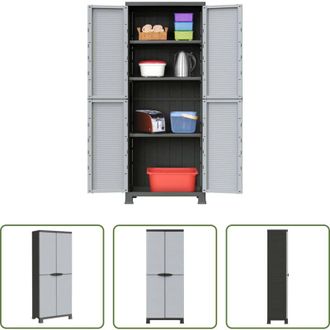 vidaXL vidaXL Schrank f&uuml;rs B&uuml;ro - Kunststoffschrank 68x39x171,5 cm