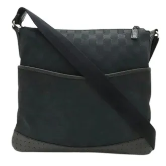 Gucci Sac bandouli&egrave;re vintage Pre-owned en toile - Homme - Pre-owned - Noir - Taille: ONE Size